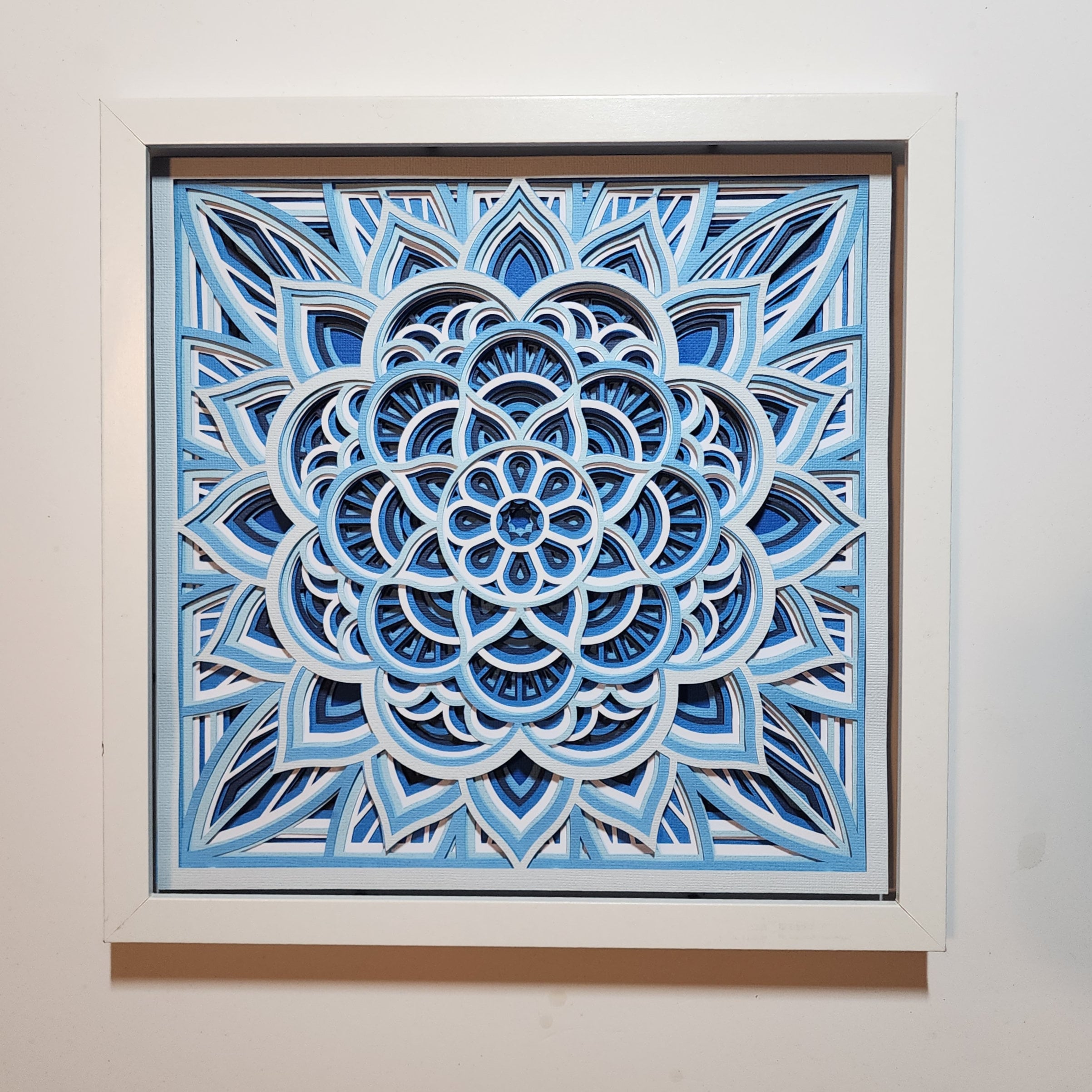 Framed 3D Mandala Art, Mandala, Mandala Art, Mandala Decor - Etsy