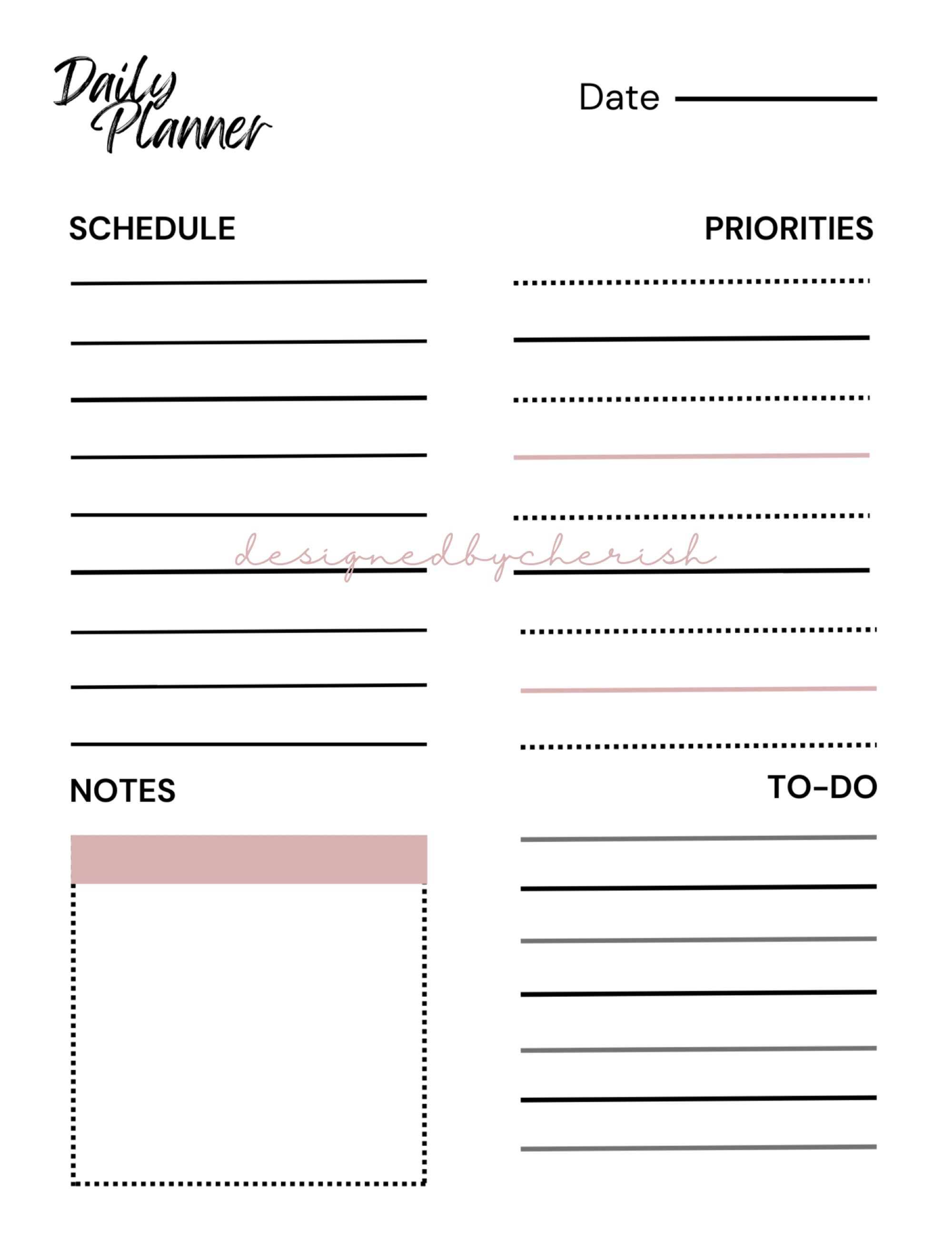 Her Daily Planner PNG, Her Daily Planner PDF, Her Daily Planner Print ...