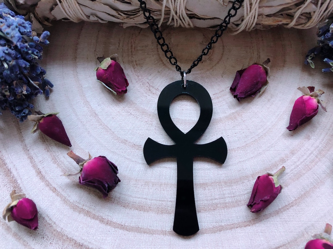 Gothic Black Ankh Necklace, Gothic Jewellery, Ankh Necklace, Gothic ...