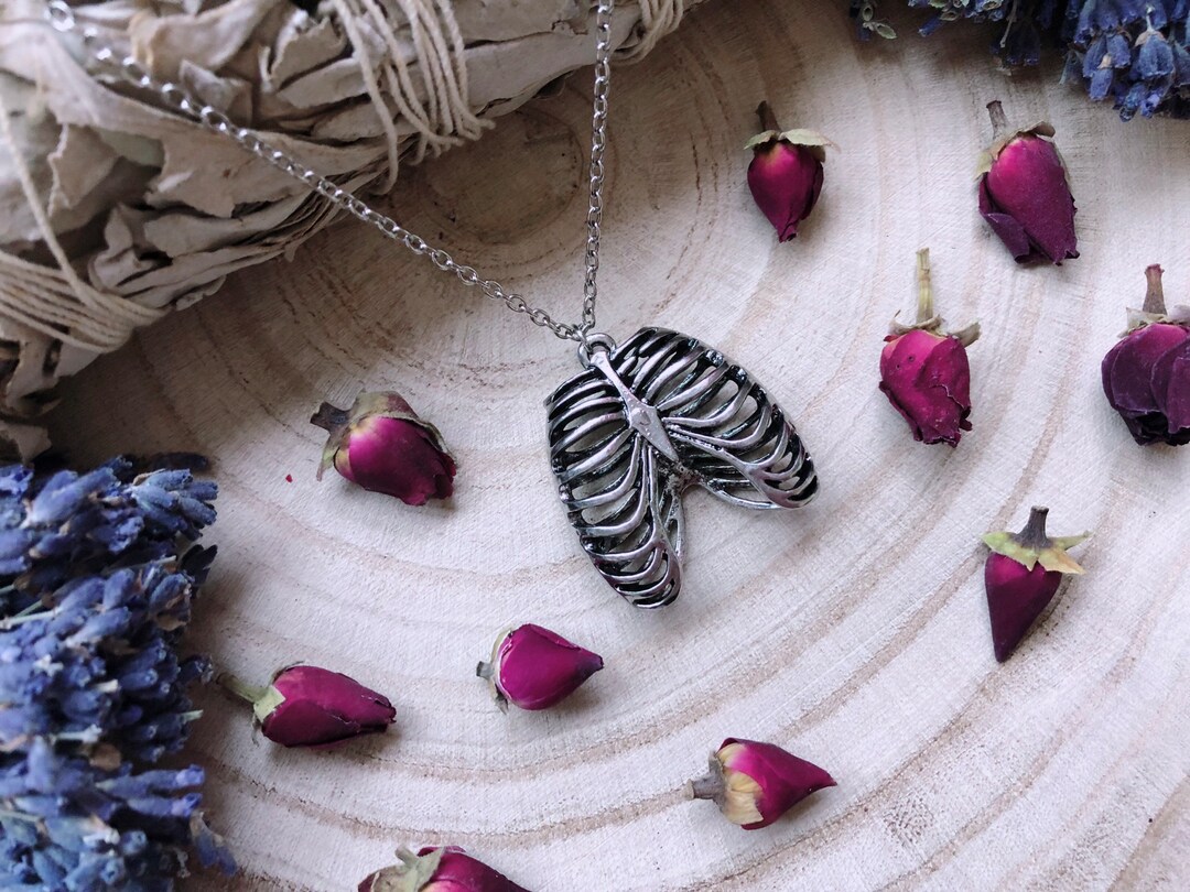 Gothic Anatomical Rib Cage Necklace Gothic Necklace Horror - Etsy
