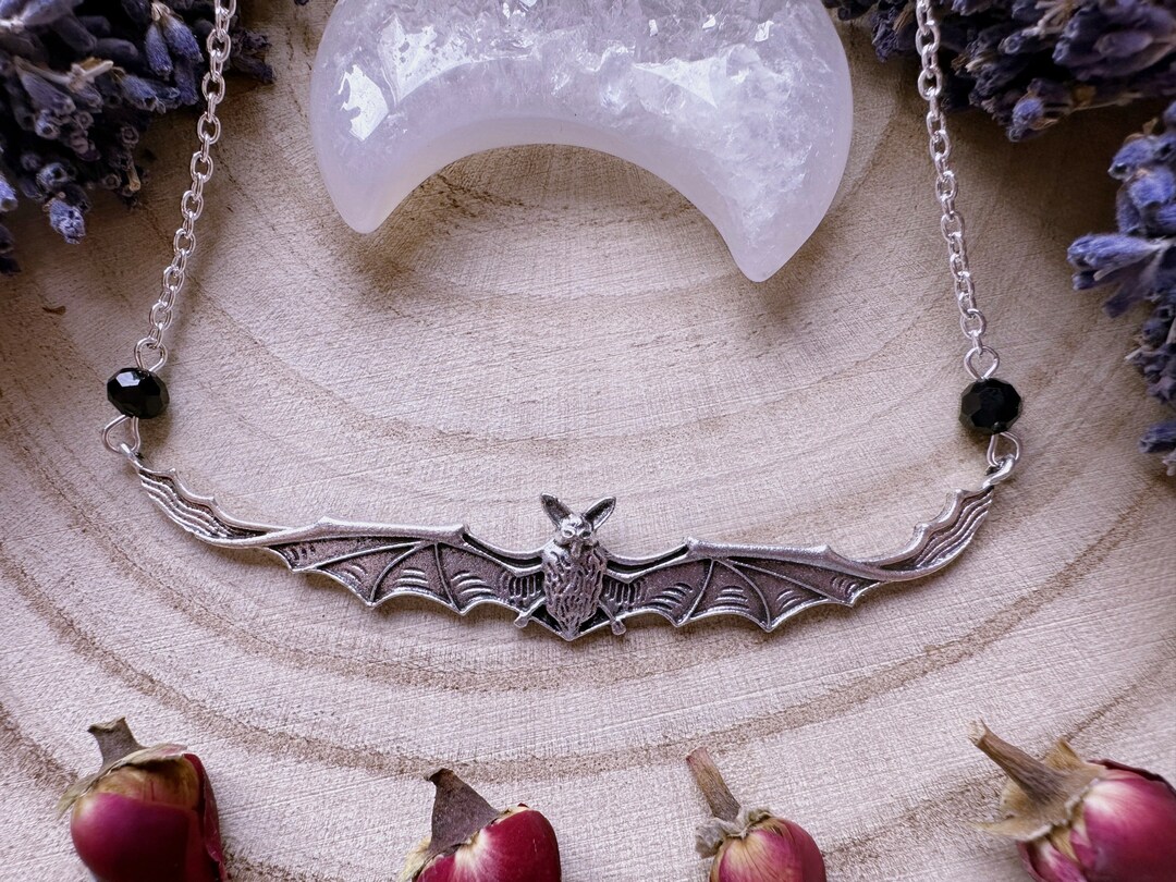 Gothic Vampire Bat Necklace Gothic Bat Necklace Gothic - Etsy