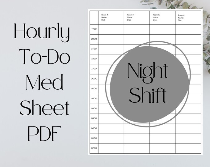 Ortho Nurse Report Sheet • SBAR • Patient Handoff • Printable Template ...