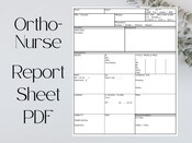 Ortho Nurse Report Sheet SBAR Patient Handoff Printable - Etsy Canada