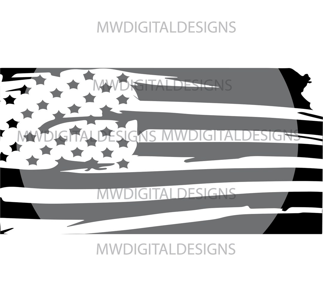 Kansas USA Flag SVG - Etsy