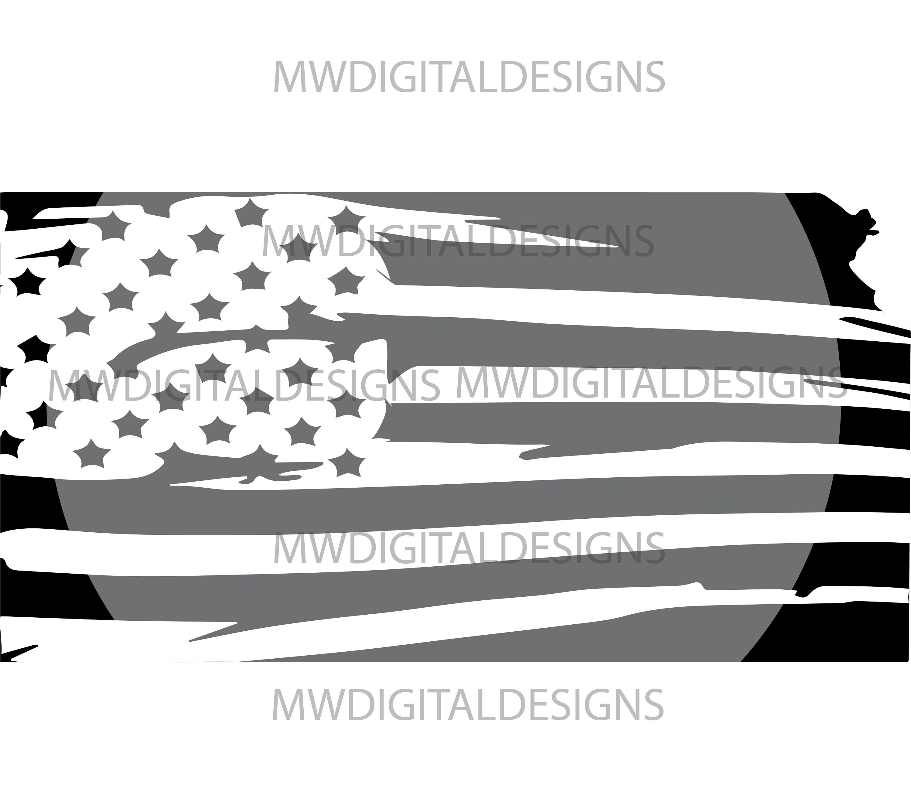 Kansas USA Flag SVG - Etsy