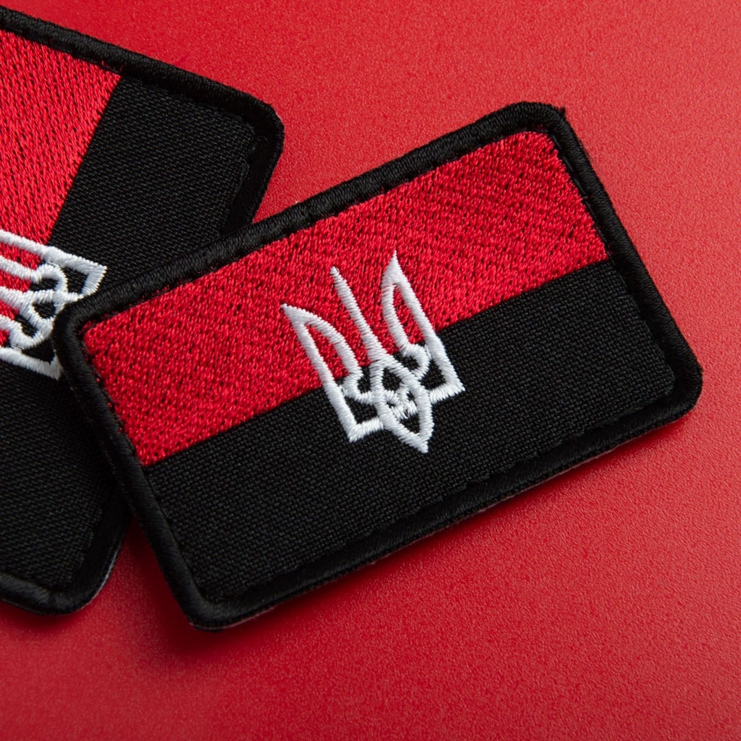 Ukrainian Insurgent Army Flag Chevron With Trident, 4.5x7 Cm Velcro ...