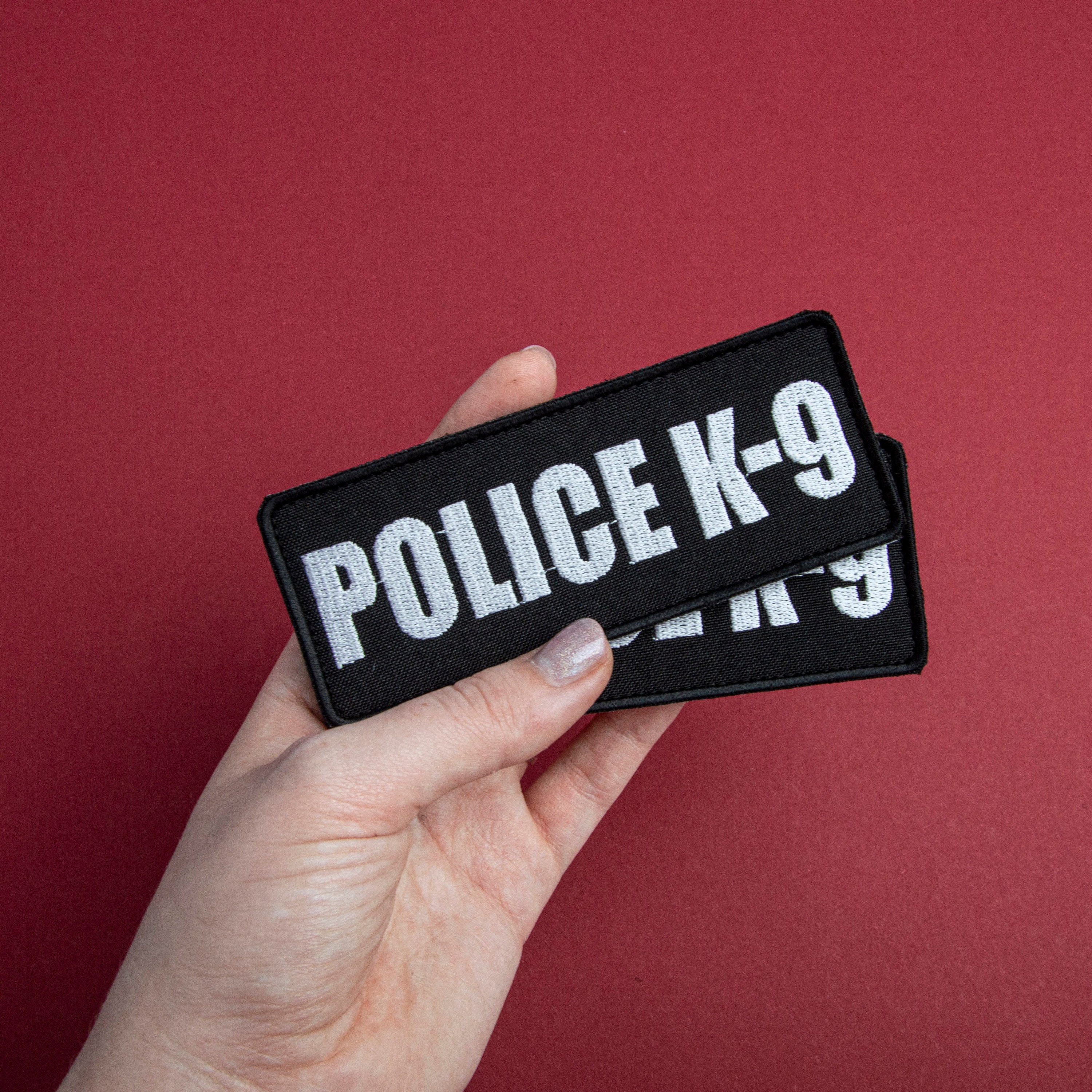 Set of 3 Police K-9 Velcro Patches, Embroidered Patch Attachments - Etsy