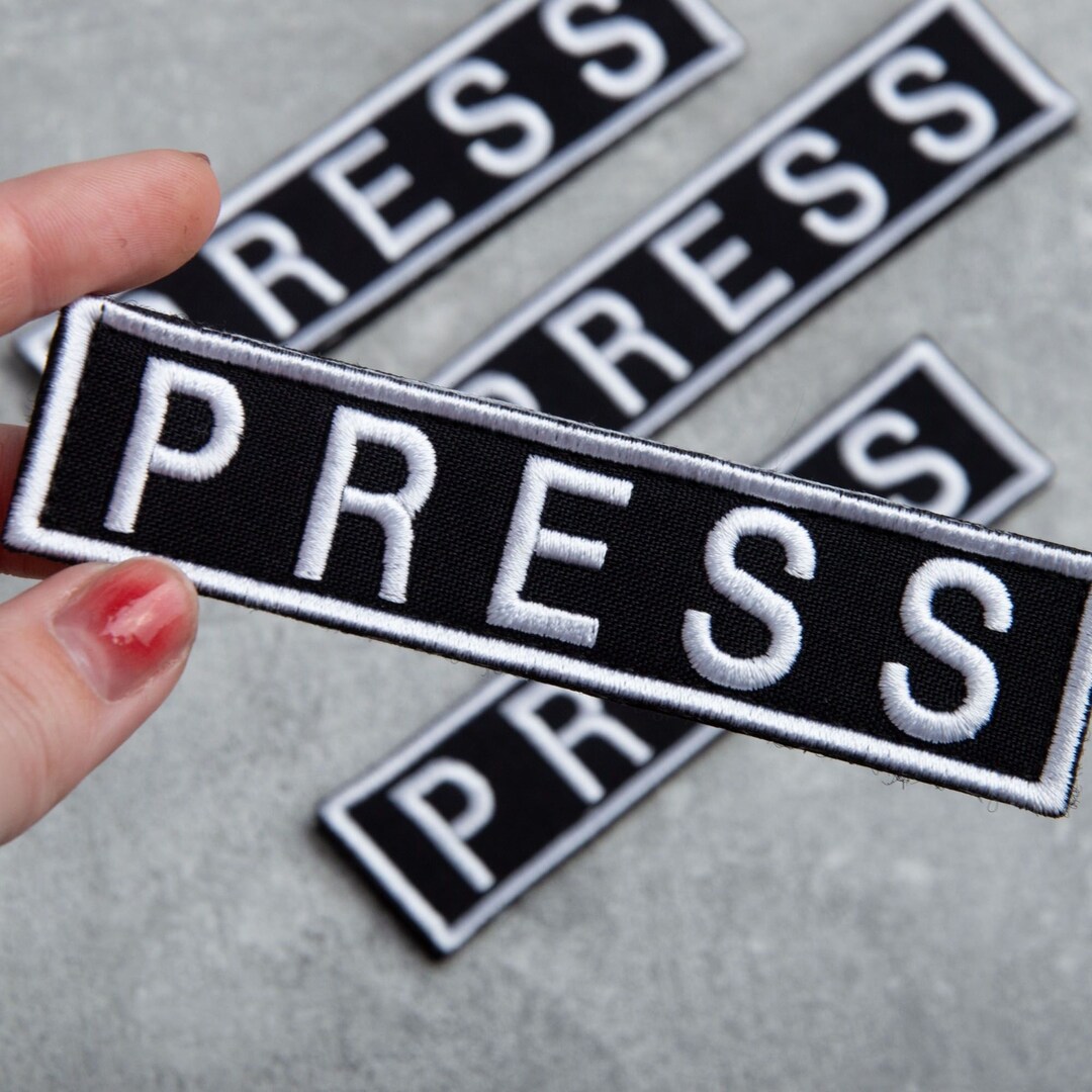Press ID Chevron, Patch With Velcro Fastening 2.5x11.5 Cm, Set of 2 - Etsy