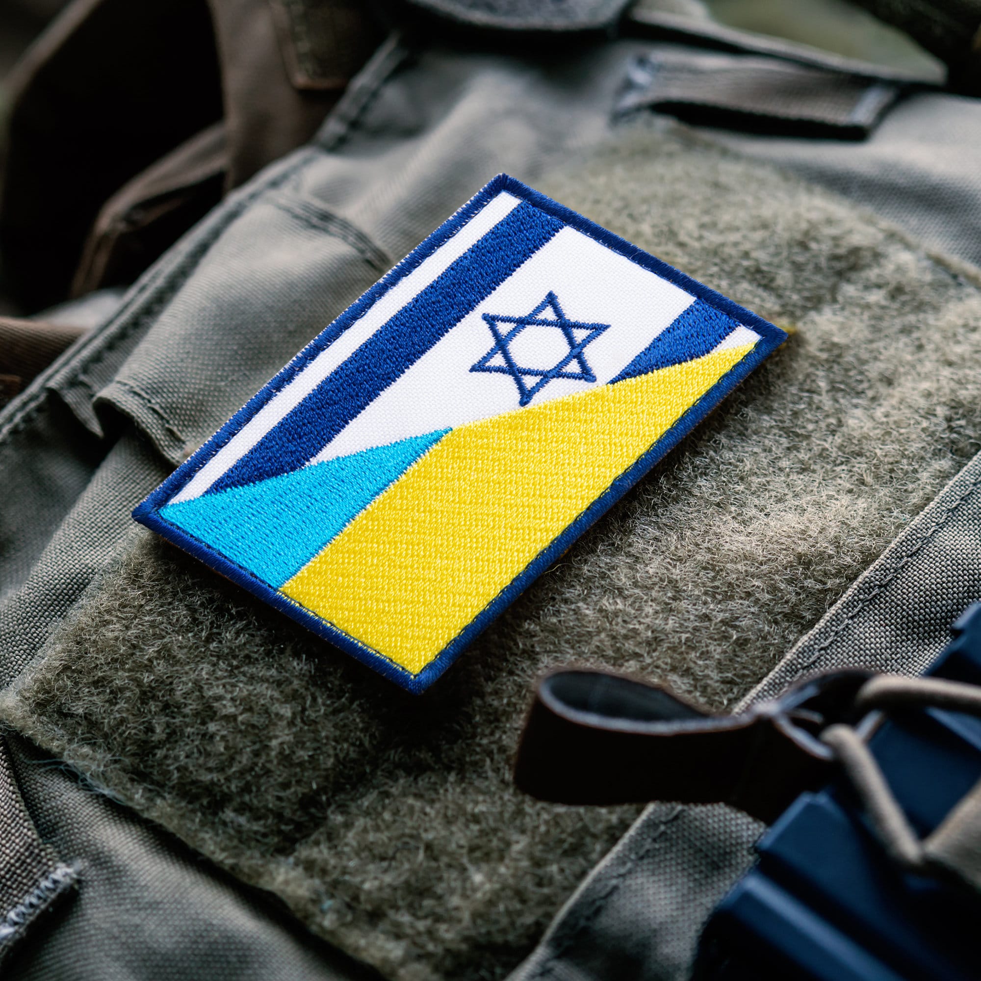 Ukraine–israel & Usa–israel Flag Patch Set – Embroidered Dual-nation ...