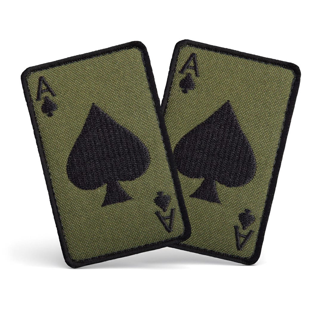 Ace of Spades “death Card” Patch Set, Tactical Military Morale Patches ...