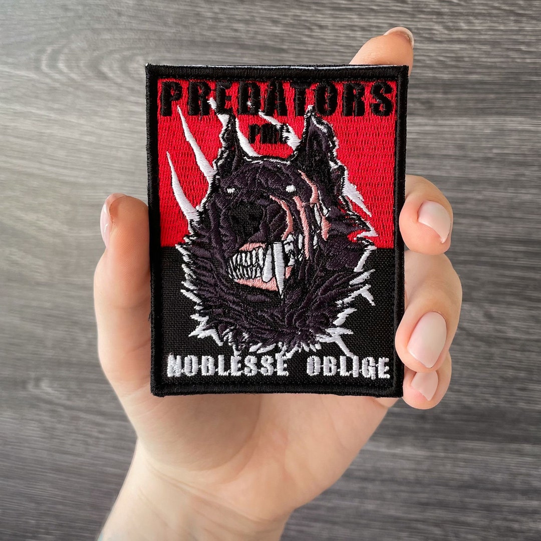 2-piece Wolf Embroidery Patch With Velcro 7x9cm Velcro Sleeve - Etsy