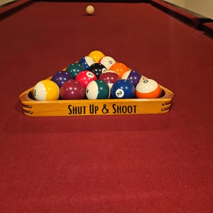 Personalized Billiards Triangle | Pool Triangle | Gift for Him | Her ...