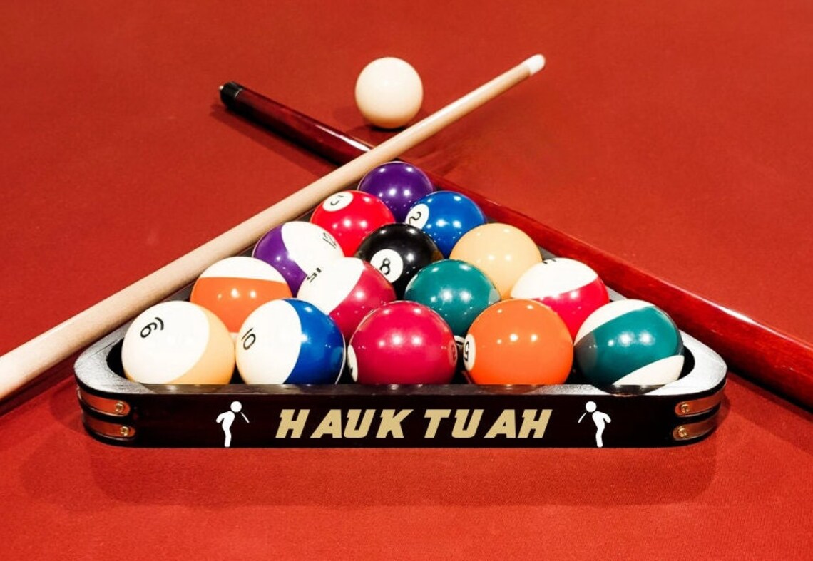 Hauk Tuah Design Pool Triangle Billiards Triangle Gift for Him Her ...