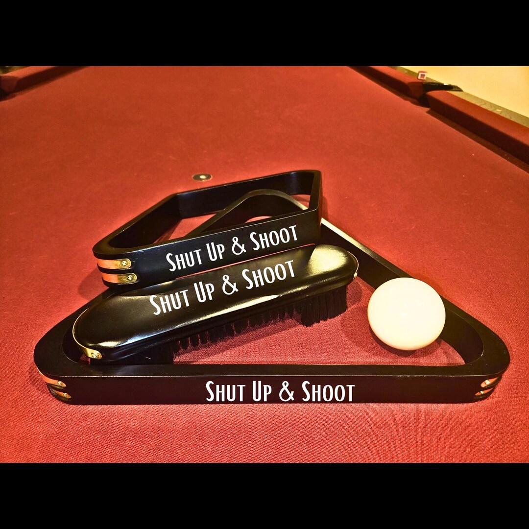 Custom Billiards Kit | Engraved Billiards Rack | 9 Ball Rack | Billiard ...