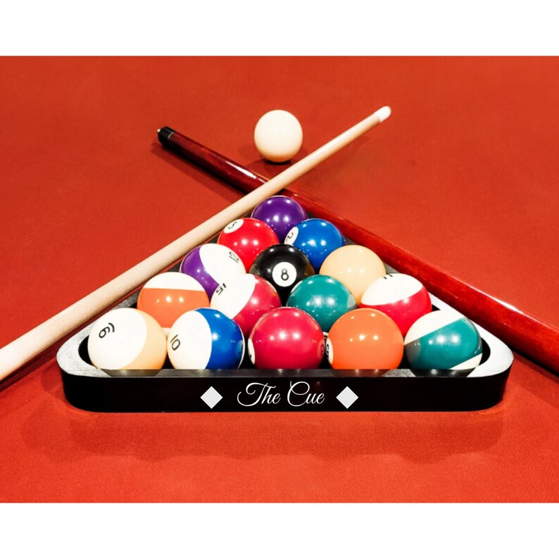 Personalized Pool Triangle Billiards Triangle Gift for Him Her Wedding ...