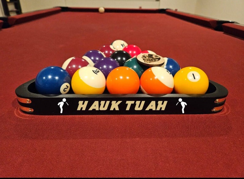 Hauk Tuah Design Pool Triangle Billiards Triangle Gift for Him Her ...