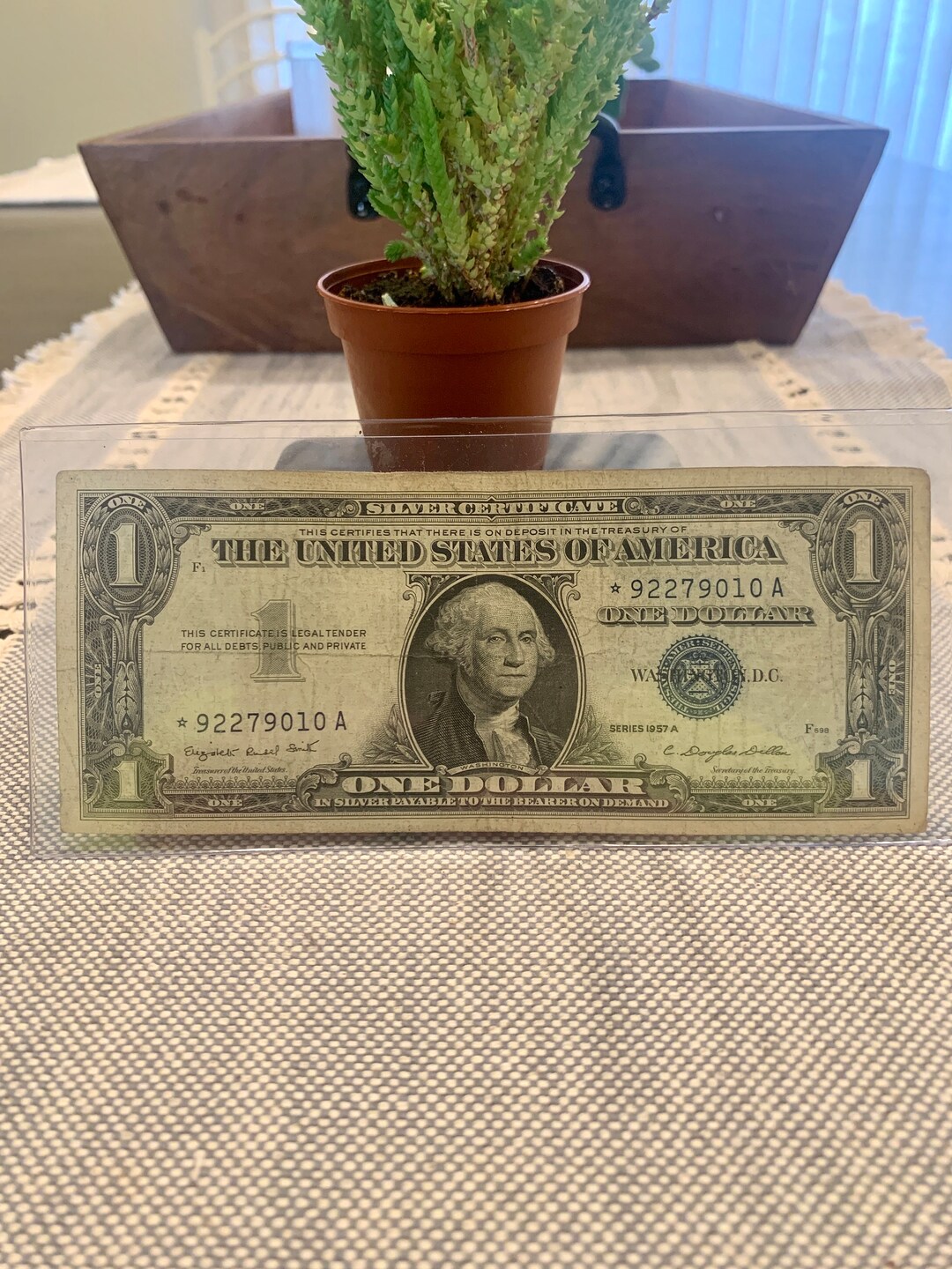 1 Dollar Star Note, Blue Seal Silver Certificate, Series 1957 A - Etsy