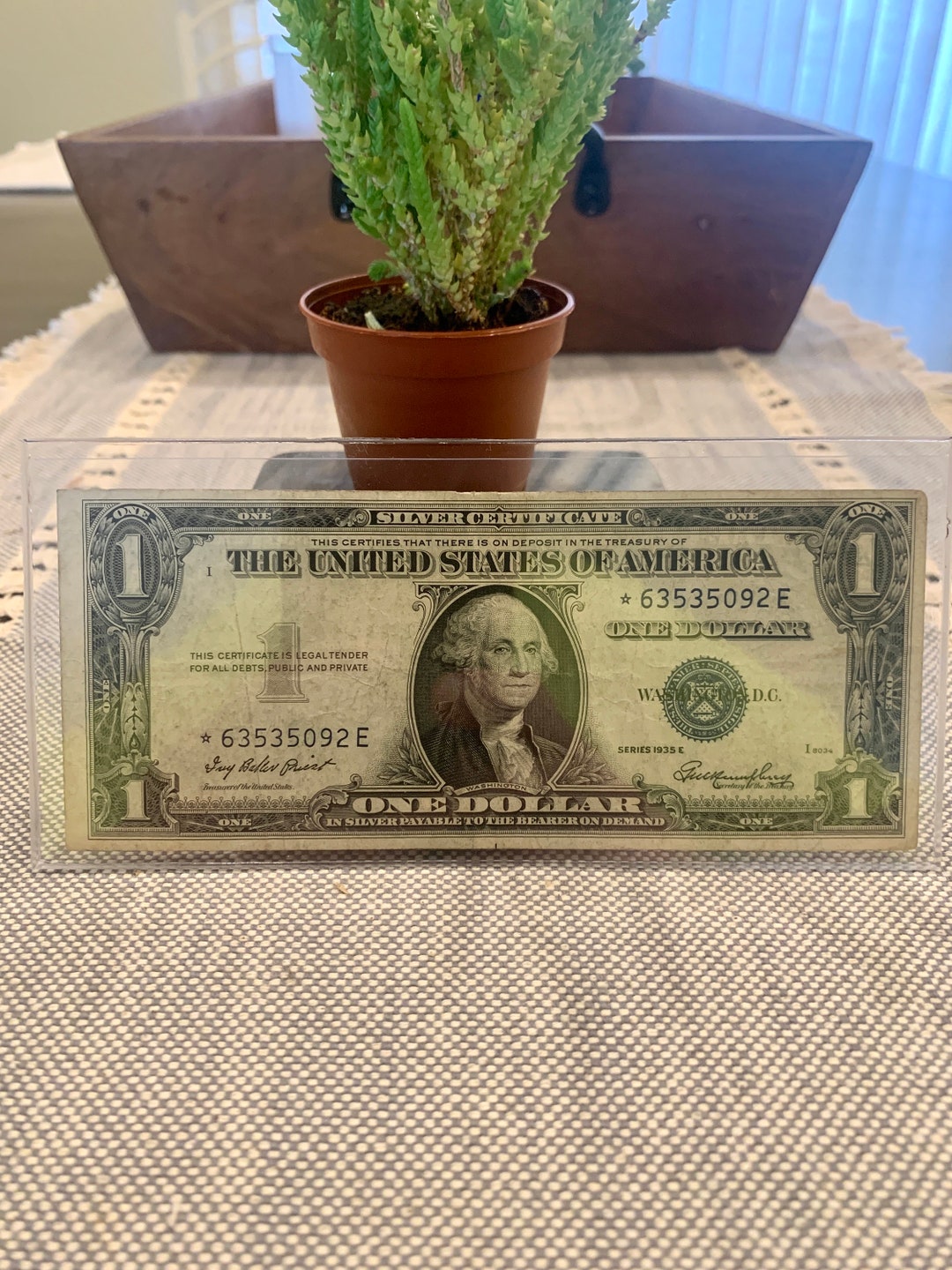 1 Dollar Star Note, Blue Seal Silver Certificate, Series 1935 E - Etsy