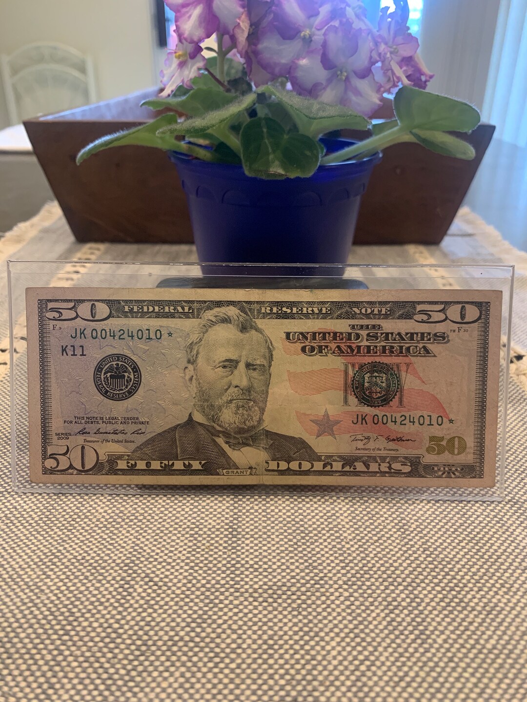 50 Dollar Star Note, Low Serial Number, Series 2009 - Etsy