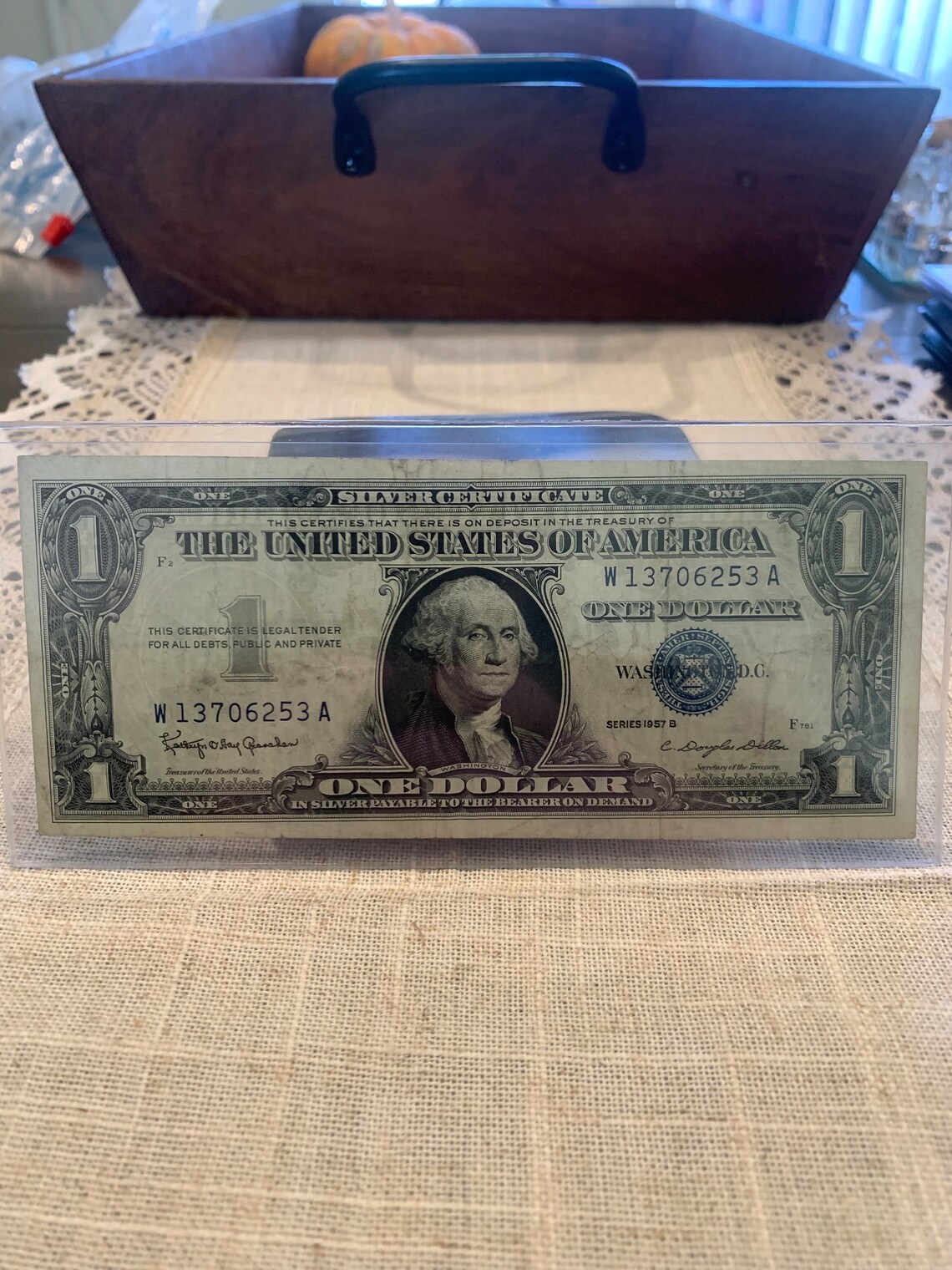 1 Dollar, Blue Seal Silver Certificate, 1957 A - Etsy