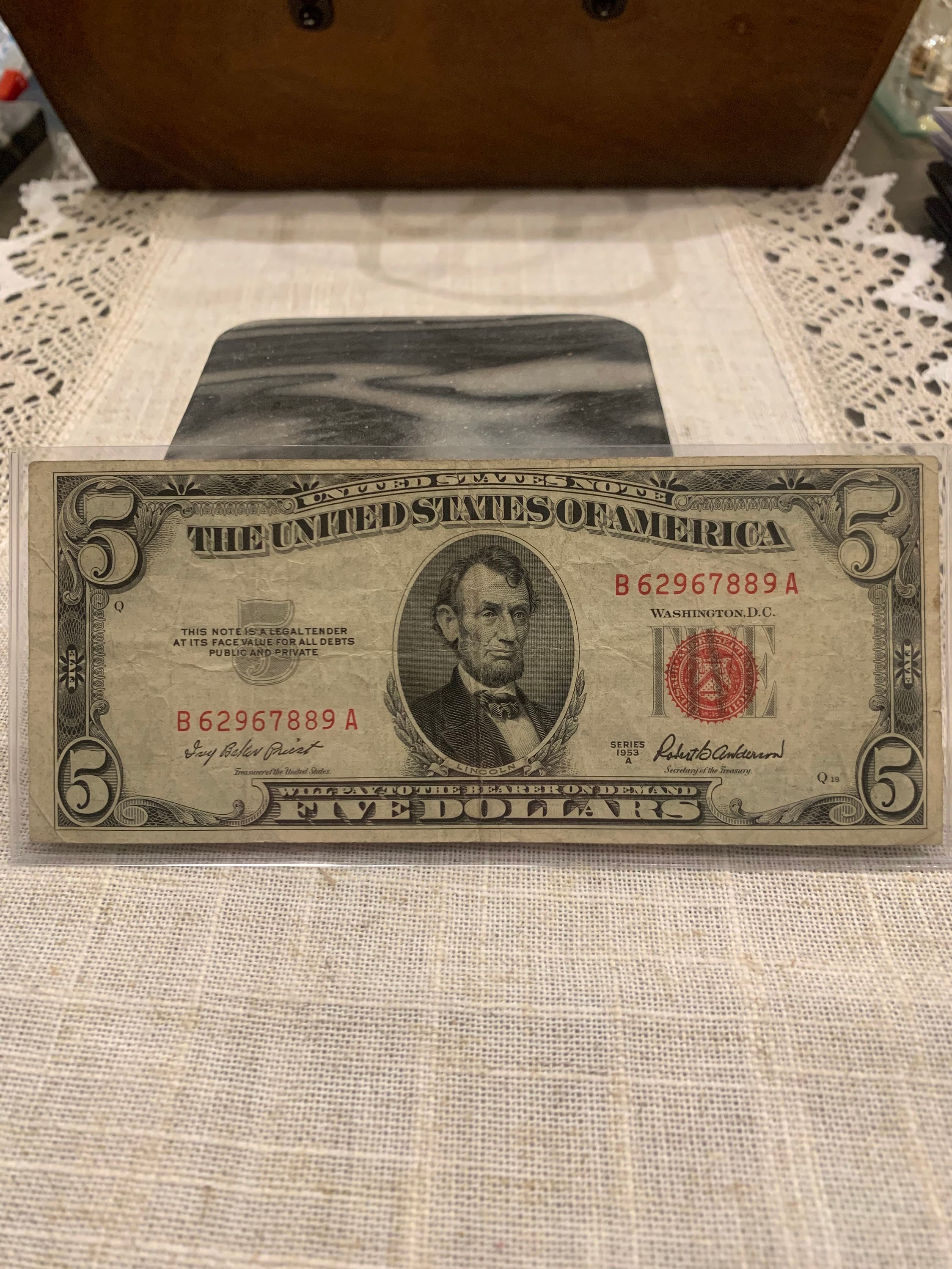 1953 5 Dollar Us Note