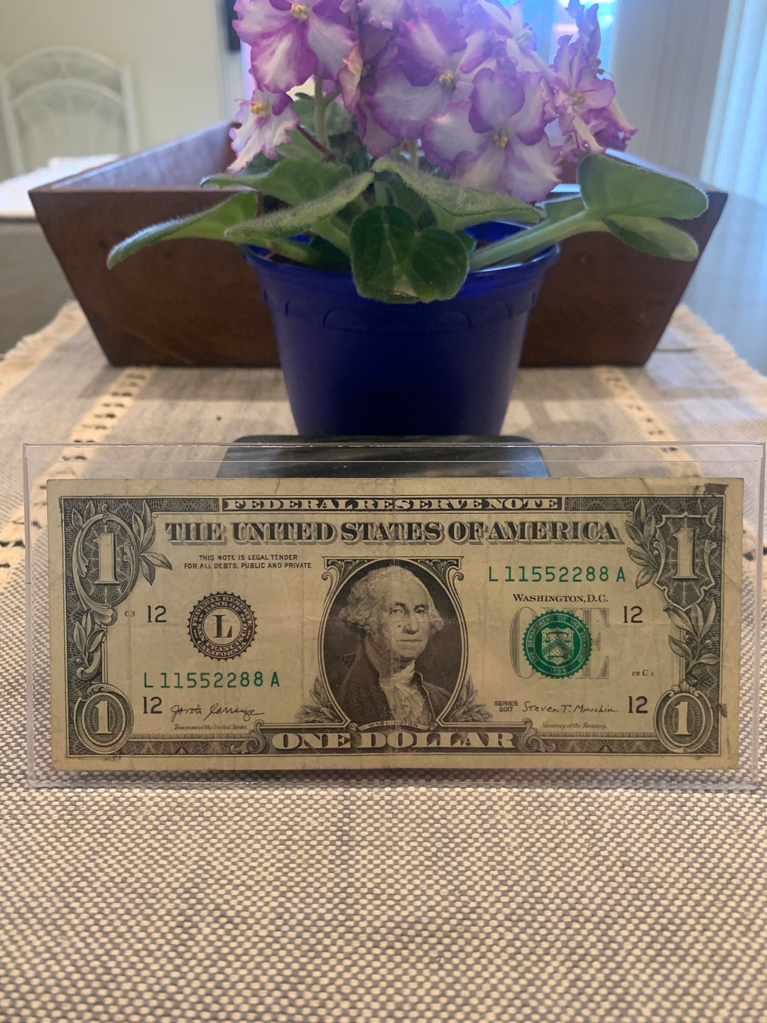 Fancy Serial Number 1 Dollar Note, Series 2017 - Etsy