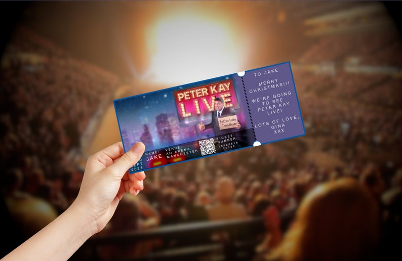 Print at Home Peter Kay Customisable Tickets, Peter Kay Tickets ...