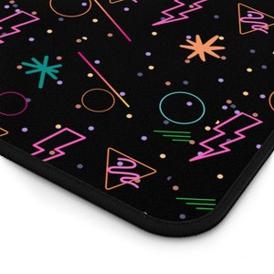 Retro 80s Arcade Desk Mat Mouse Pad for Computer Laptop - 3 Sizes ...
