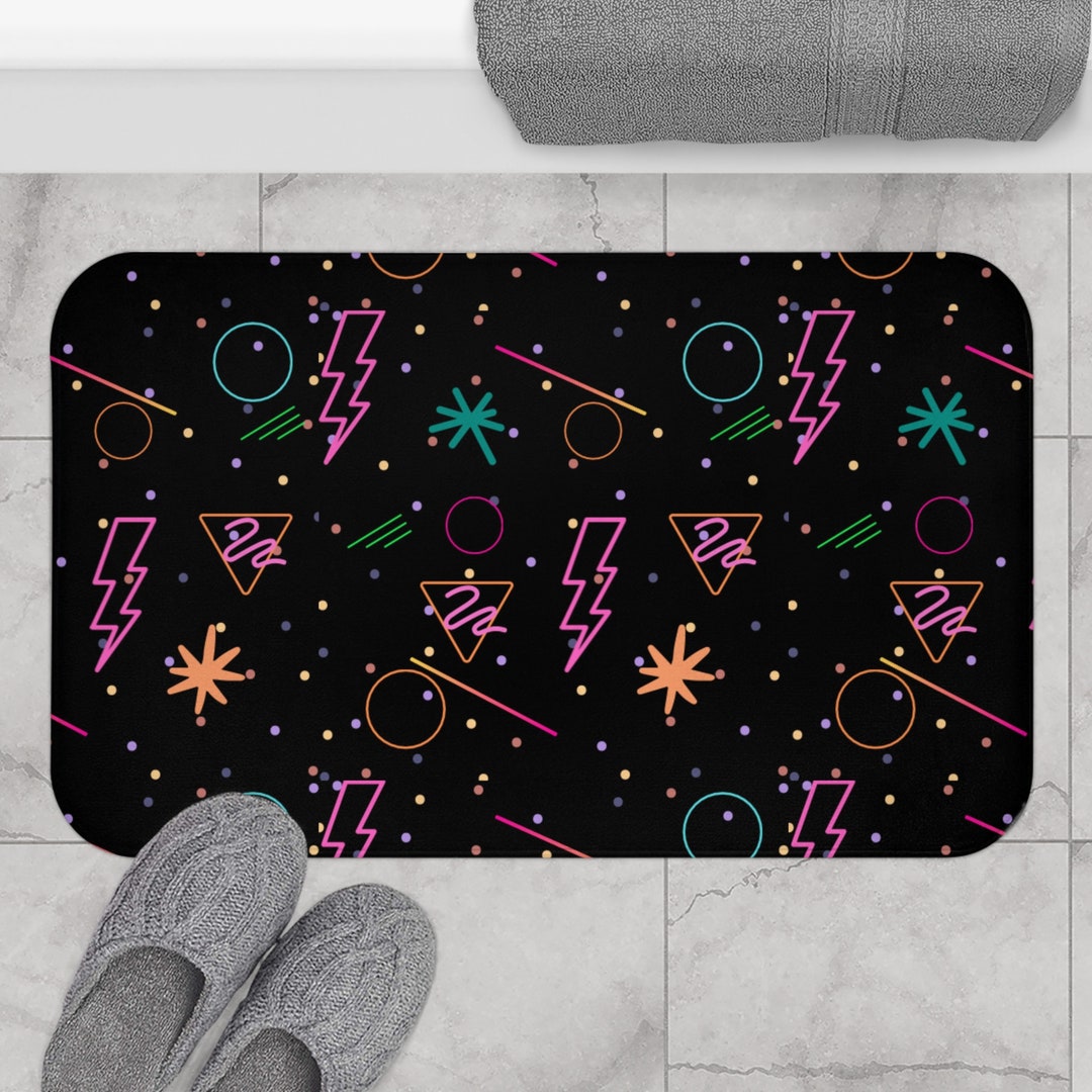 Retro 80s Arcade Bath Mat - 2 Sizes! - Etsy
