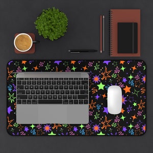 Retro 80s Arcade Desk Mat Mouse Pad for Computer Laptop - 3 Sizes - Etsy