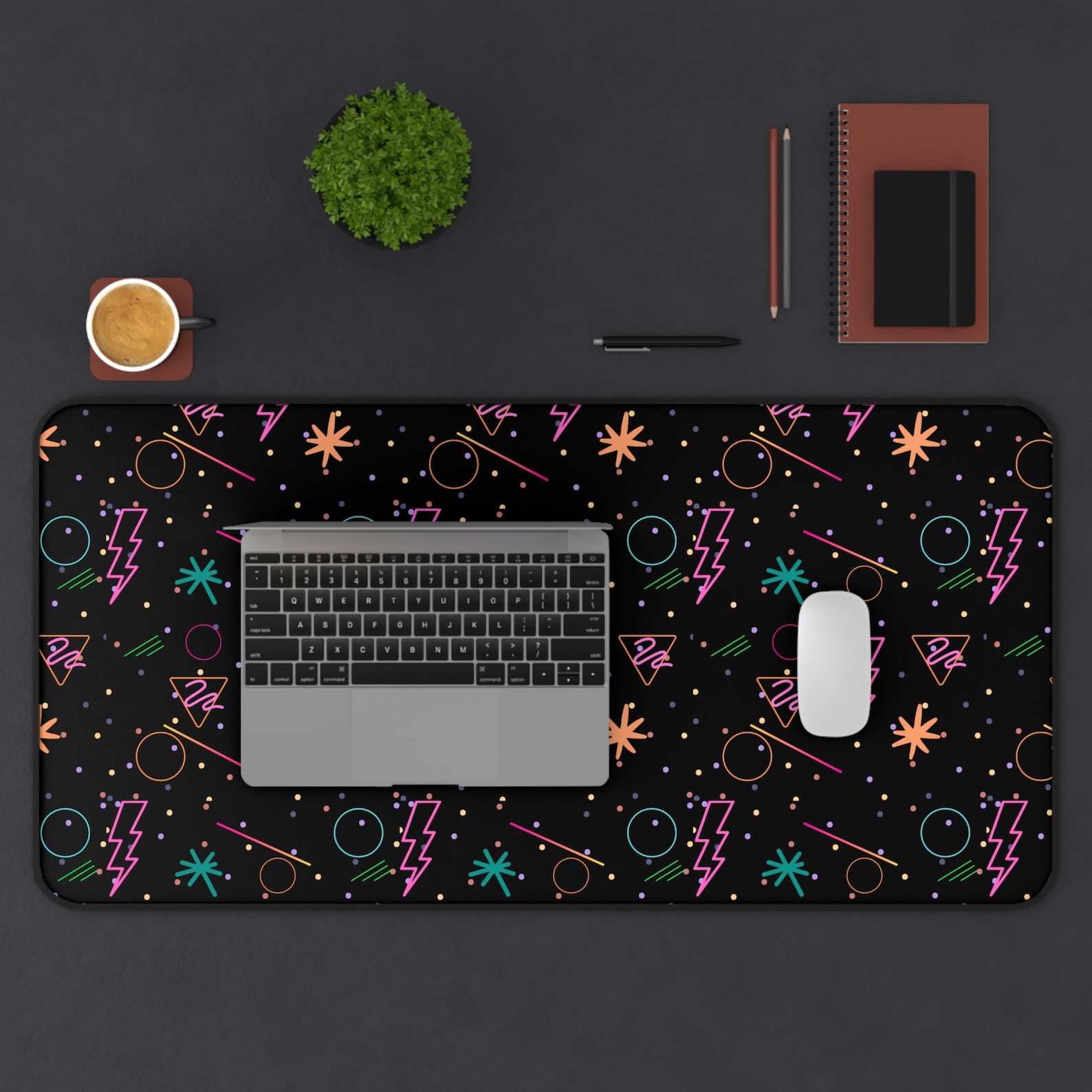 Retro 80s Arcade Desk Mat Mouse Pad for Computer Laptop - 3 Sizes ...