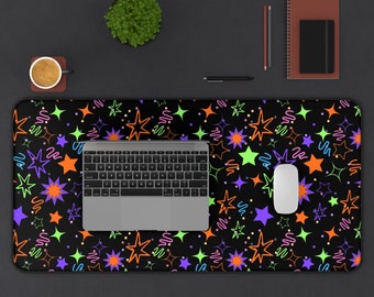 Retro 80s Arcade Desk Mat Mouse Pad for Computer Laptop 3 Sizes ...