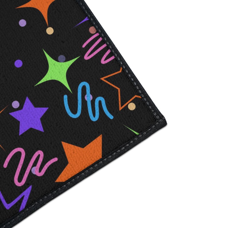 Retro 80s Arcade Heavy Duty Floor Mat for Game Room Home Arcade Kids ...