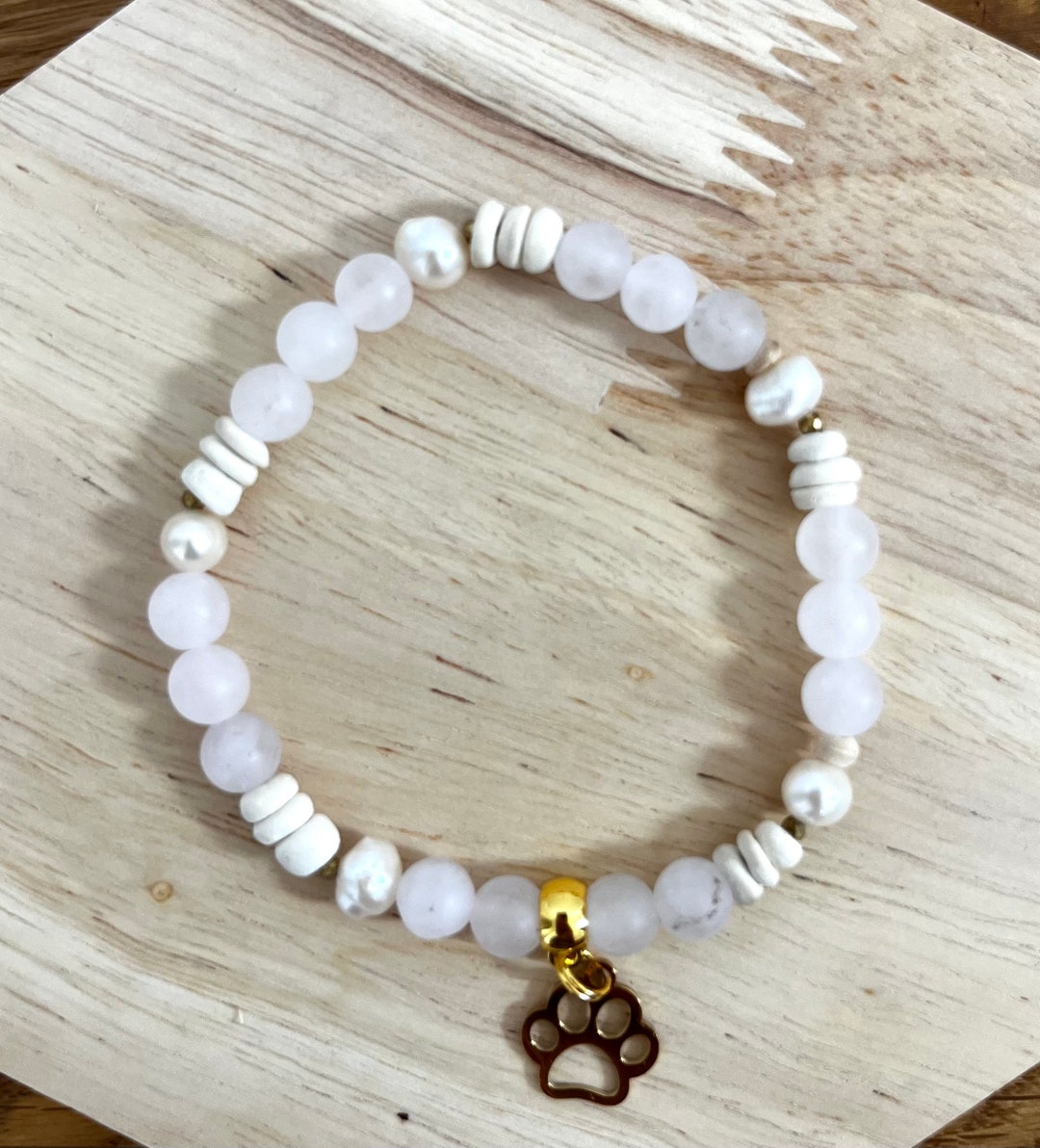 Rose Quartz Bracelet MAP - Etsy