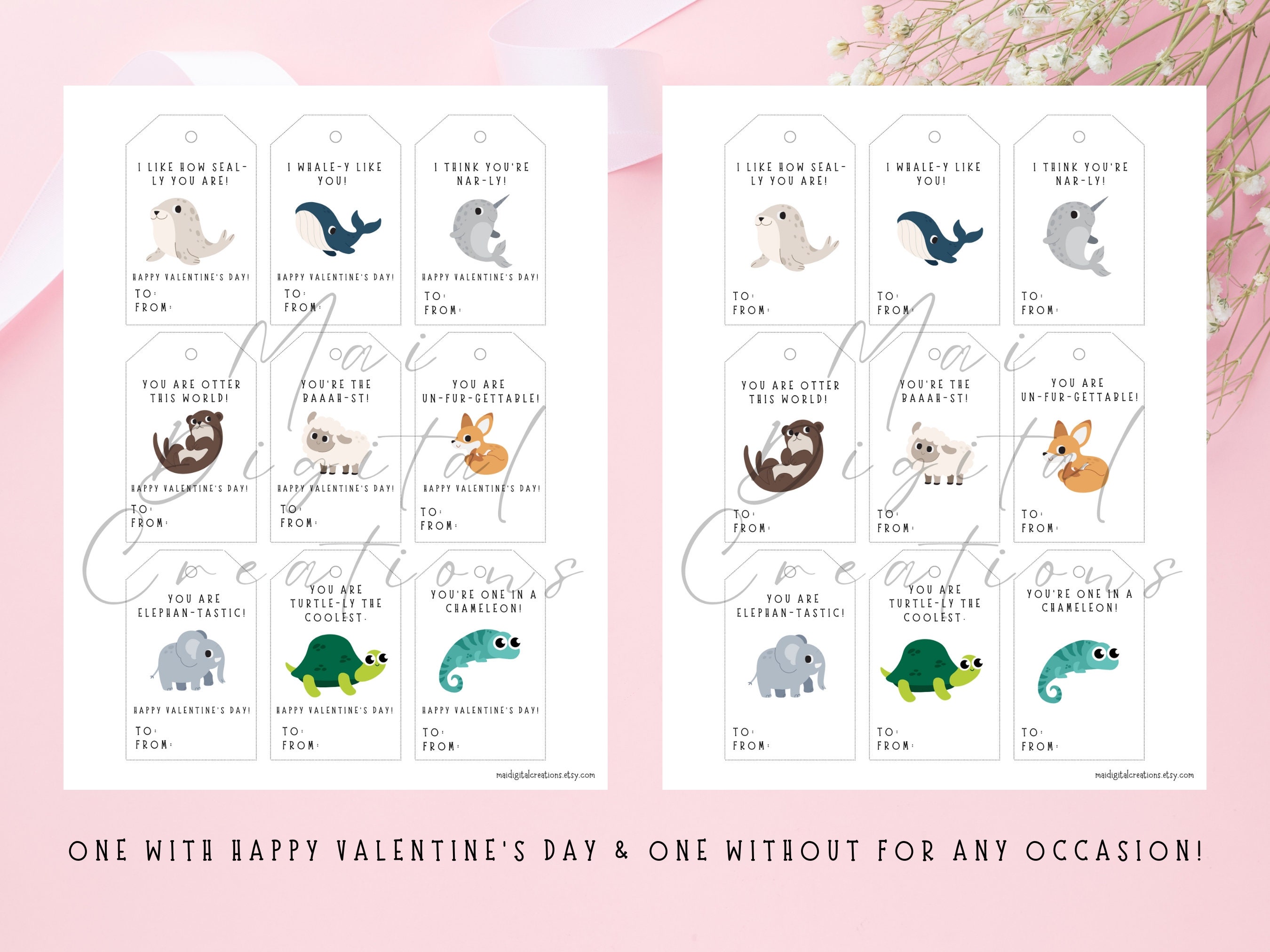 Pun Printable Valentine's Day Tag Sweet Treat Tag - Etsy