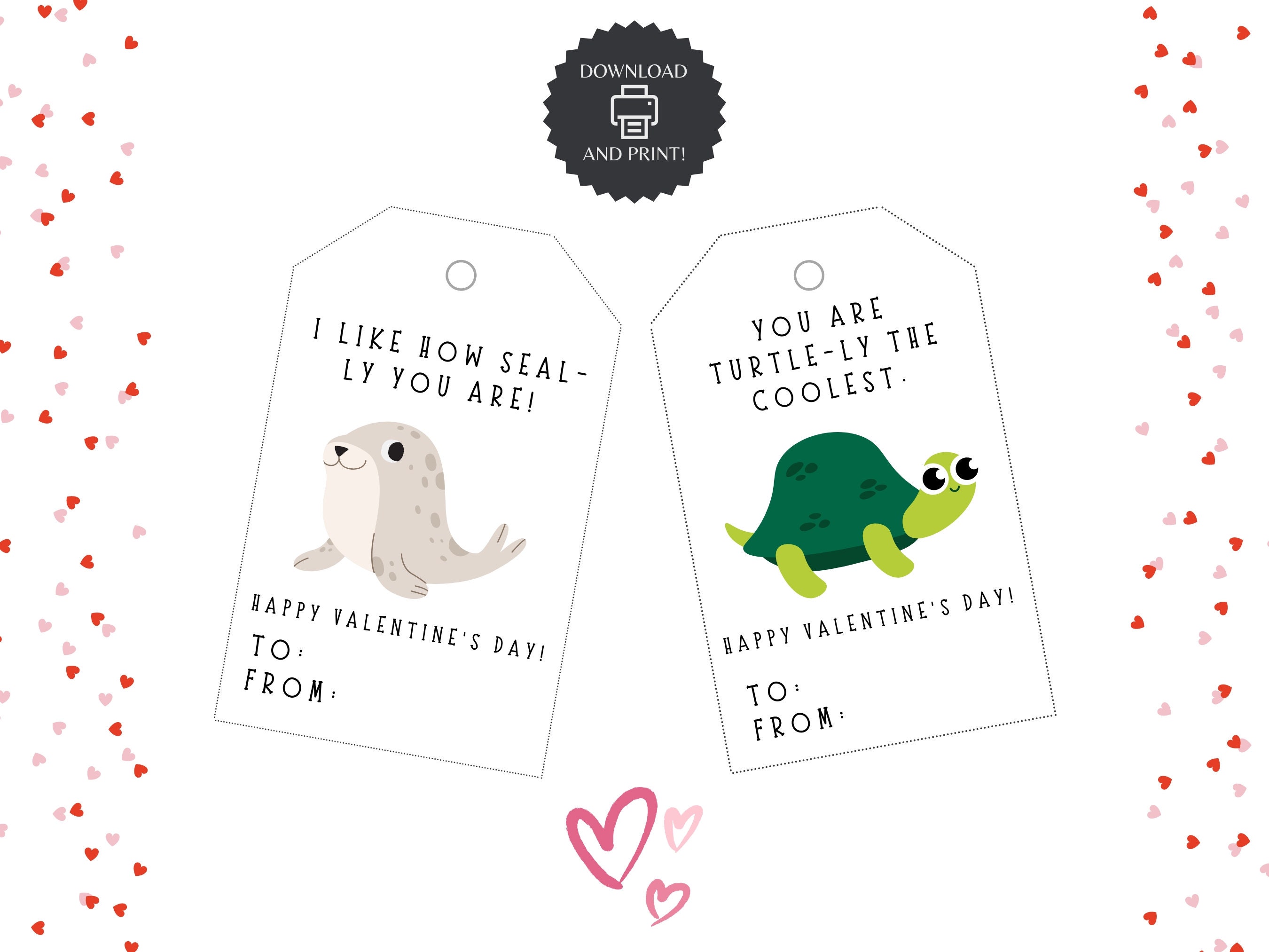 Pun Printable Valentine's Day Tag Sweet Treat Tag - Etsy