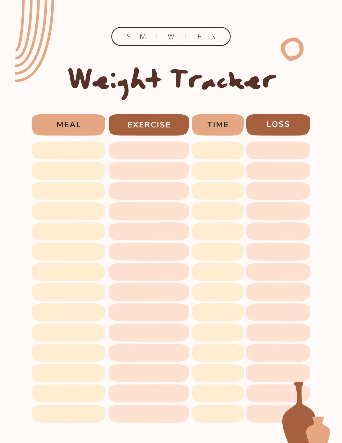 Unique BOHO Planning Bundle, Habit Tracker, Mood Tracker, Weight ...