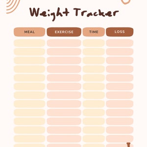 Unique BOHO Planning Bundle, Habit Tracker, Mood Tracker, Weight ...