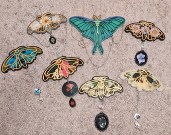 Handmade Virgin Tiger Moth Print Wall Art Cottage Core and Boho Decor ...