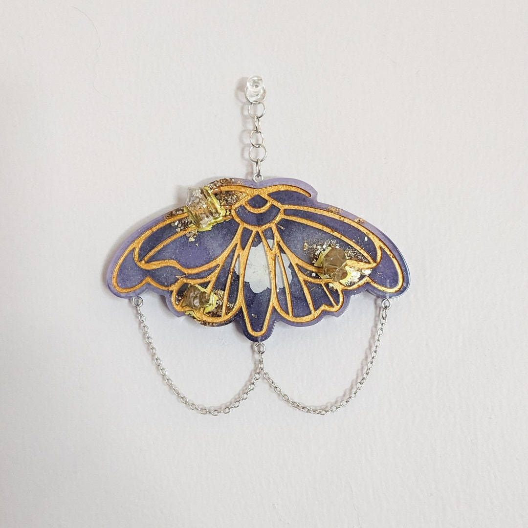 Crystal Moth Wall Hanging Decor - Etsy