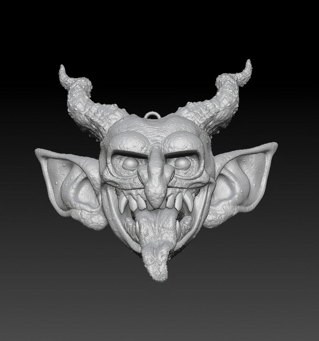 3D Printable Krampus Holiday Christmas Ornament - Etsy