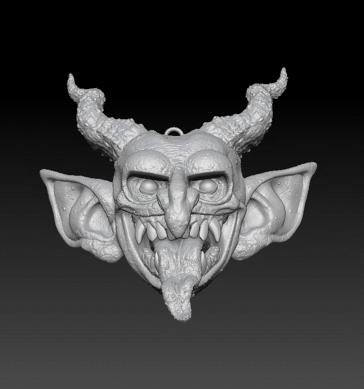 3D Printable Krampus Holiday Christmas Ornament - Etsy