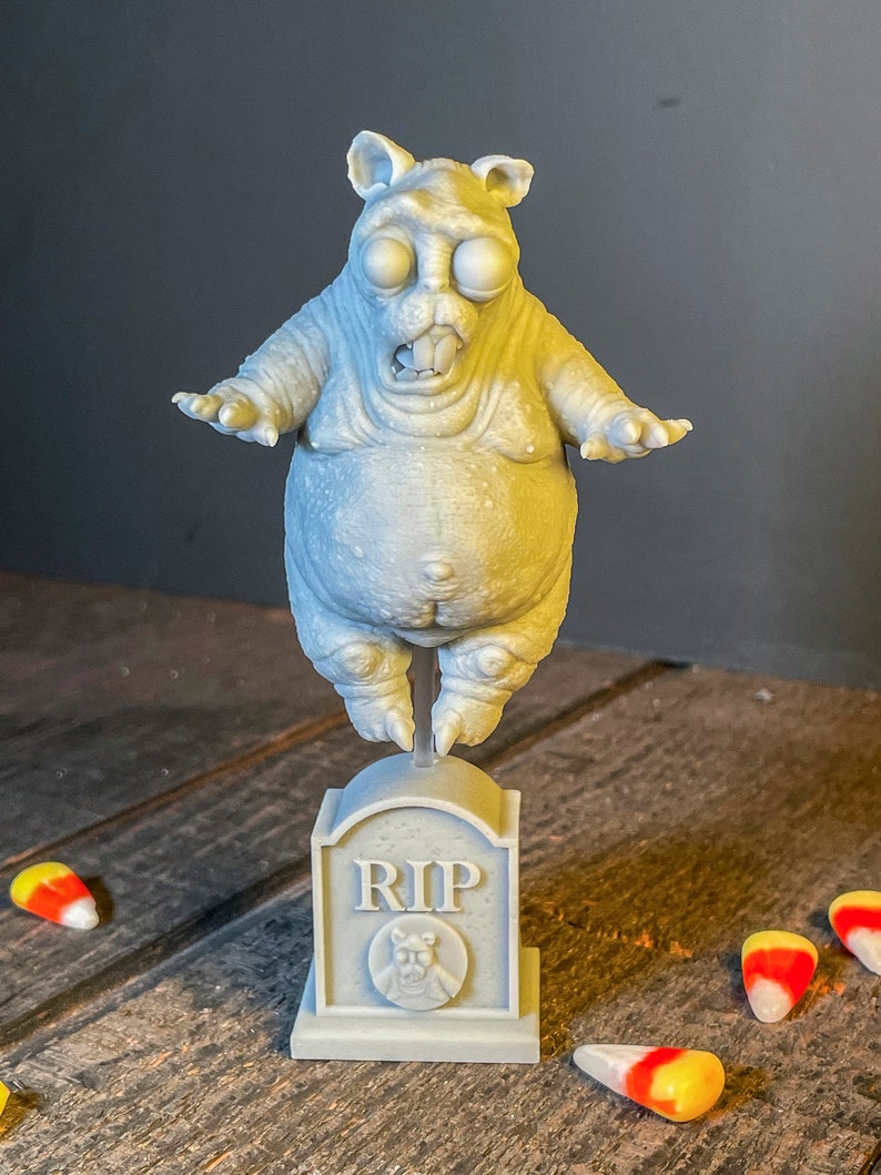 3D Printed Spooky Cute Ghost Zombie Hamster - Etsy