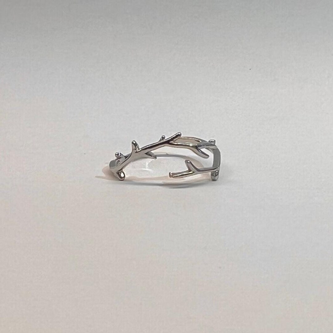 Silver Branch Ring, Adjustable Tree Style Ring in 925 Sterling Silver ...
