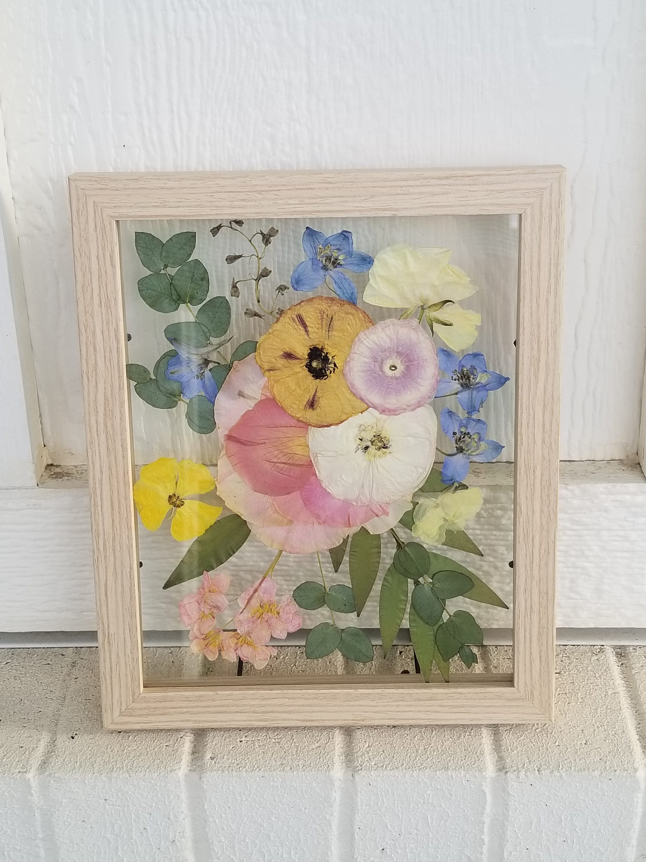 Pressed Flower Frames, Natural Art, Botanical, Bouquet, Floral Art ...