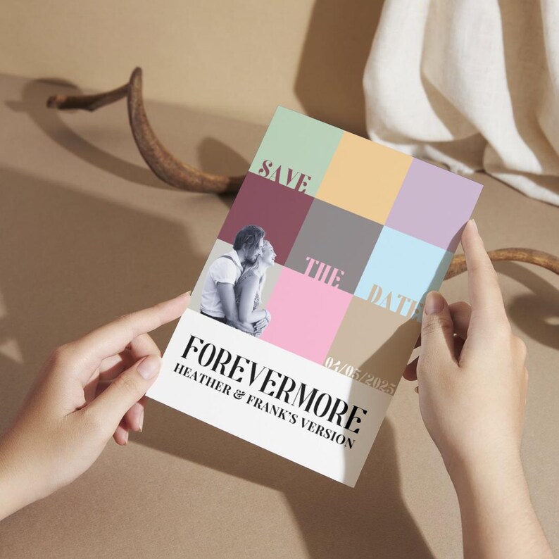 Taylor Swift Eras Inspired Save the Date | Customizable Wedding ...