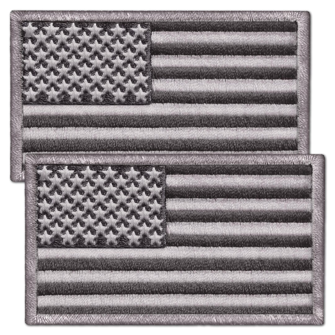 2pcs Subdued American Flag Patch Set, Hook and Loop USA Flag ...