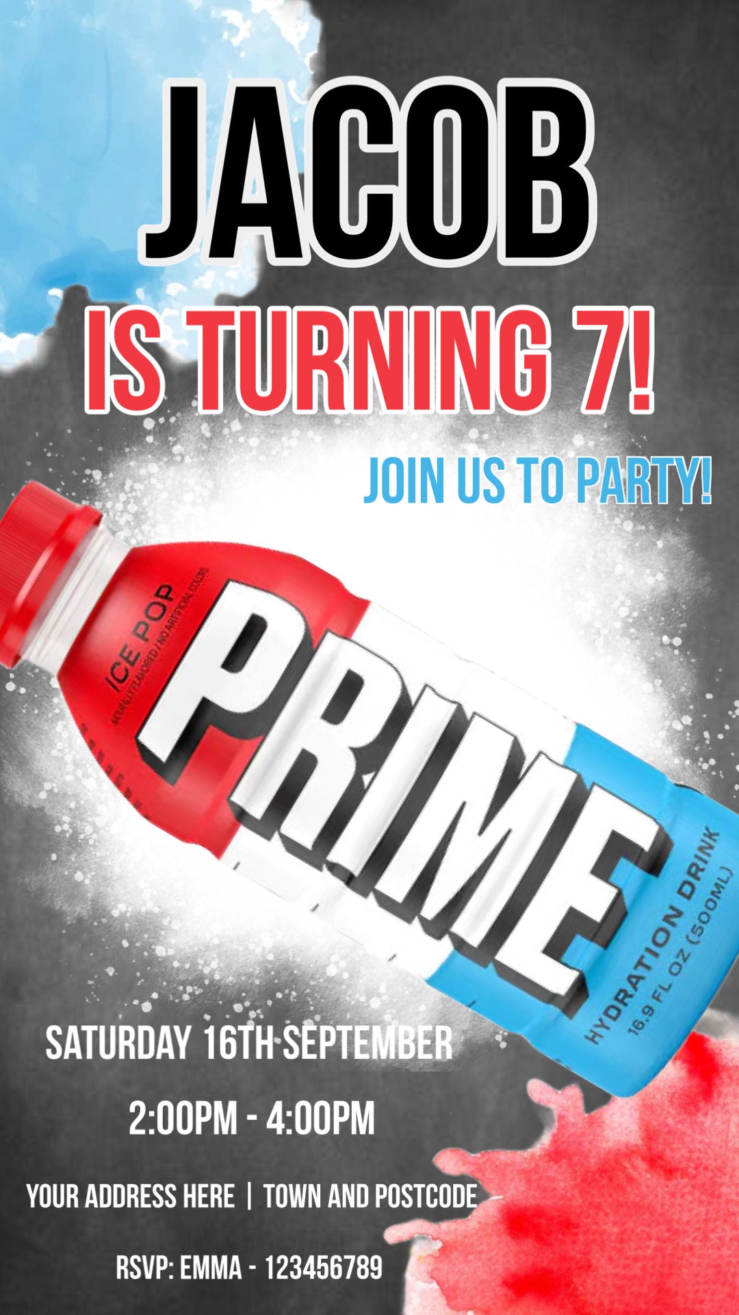 Digital Prime Invitation - Etsy