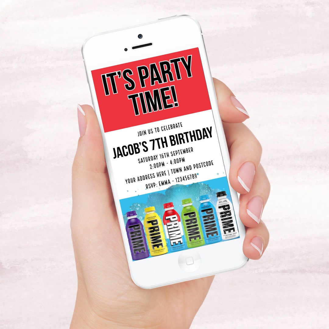 Digital Prime Invitation - Etsy