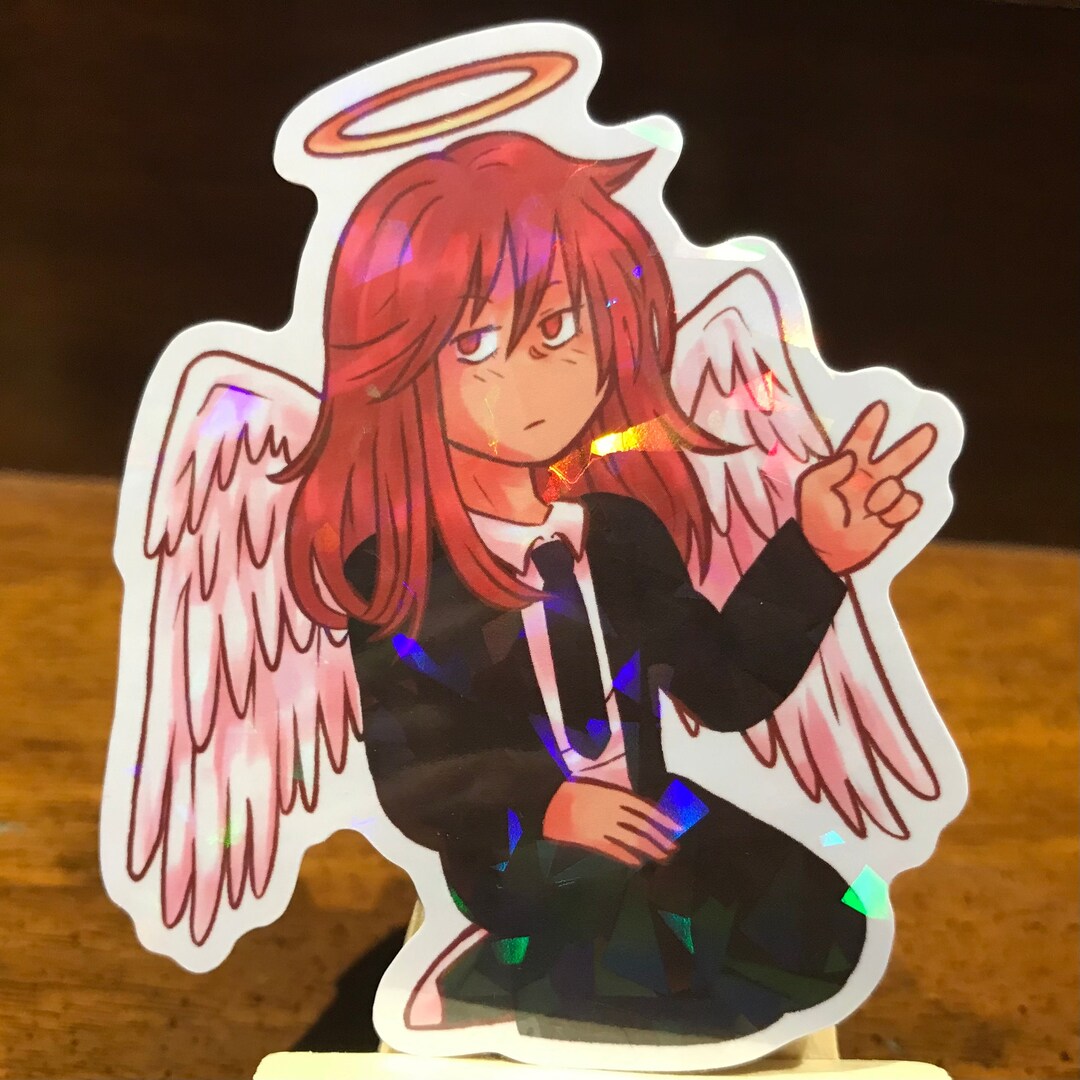 Angel Devil Peace Sign Sticker - Etsy